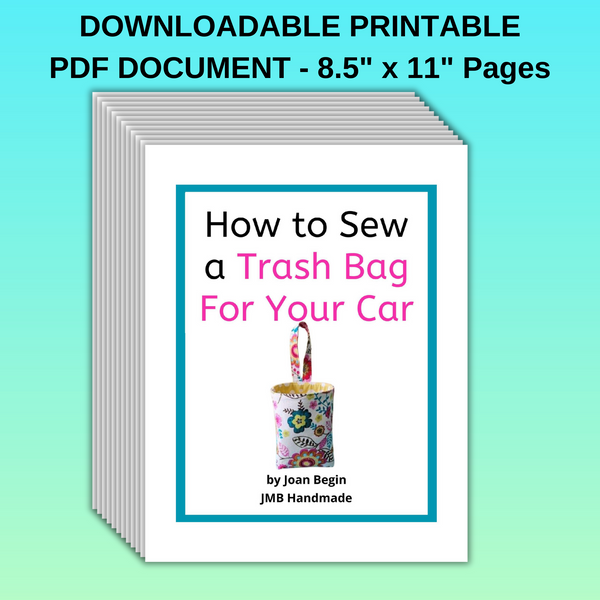 How to Sew a Car Trash Bag Sewing Tutorial / DIY Car Trash Bag / Fabri ...