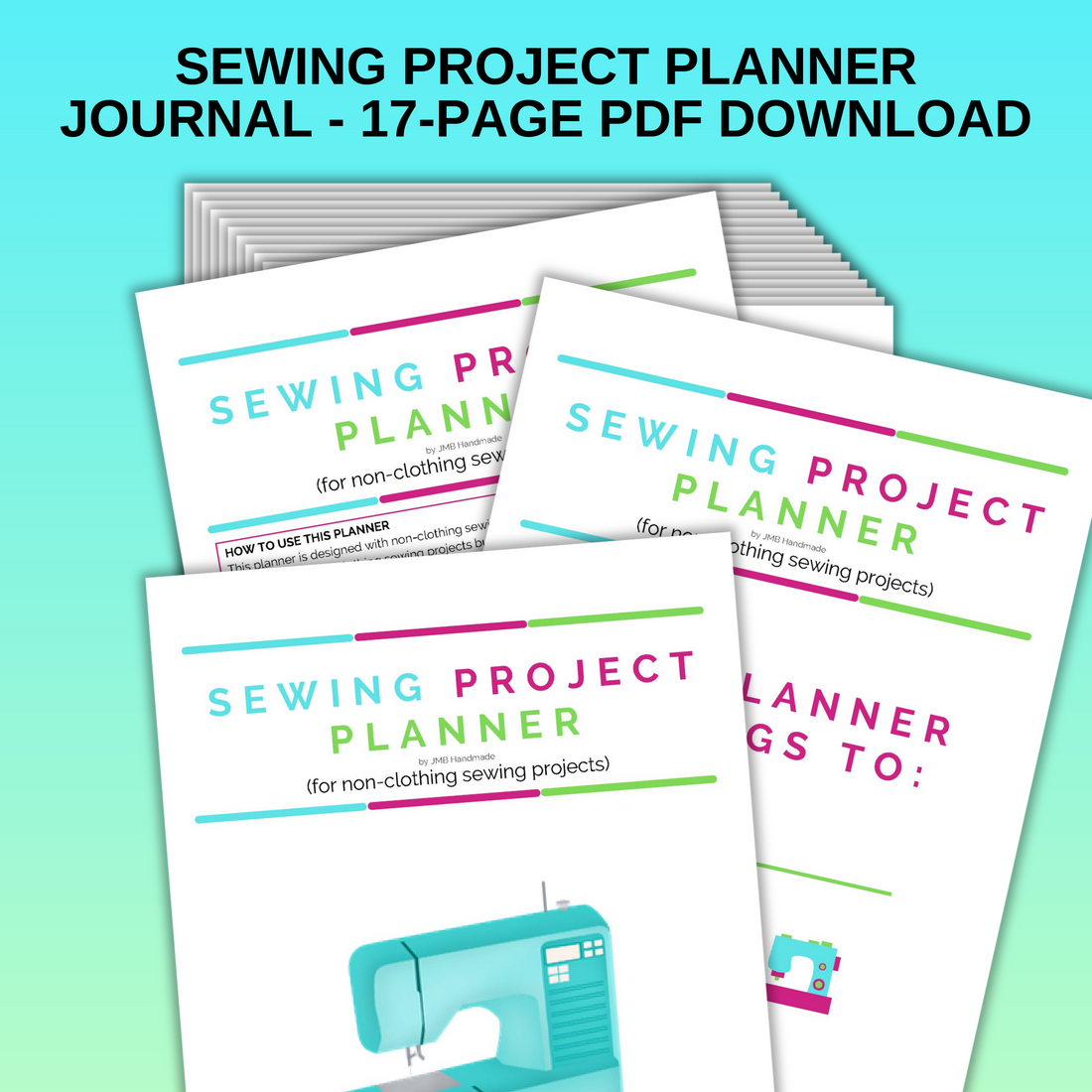 Sewing Project Planner - For Non-Clothing Sewing Projects / Sewing Pro ...
